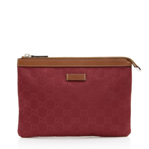 Gucci | Bags | Gucci Gg Nylon Zip Small Pouch | Poshmark